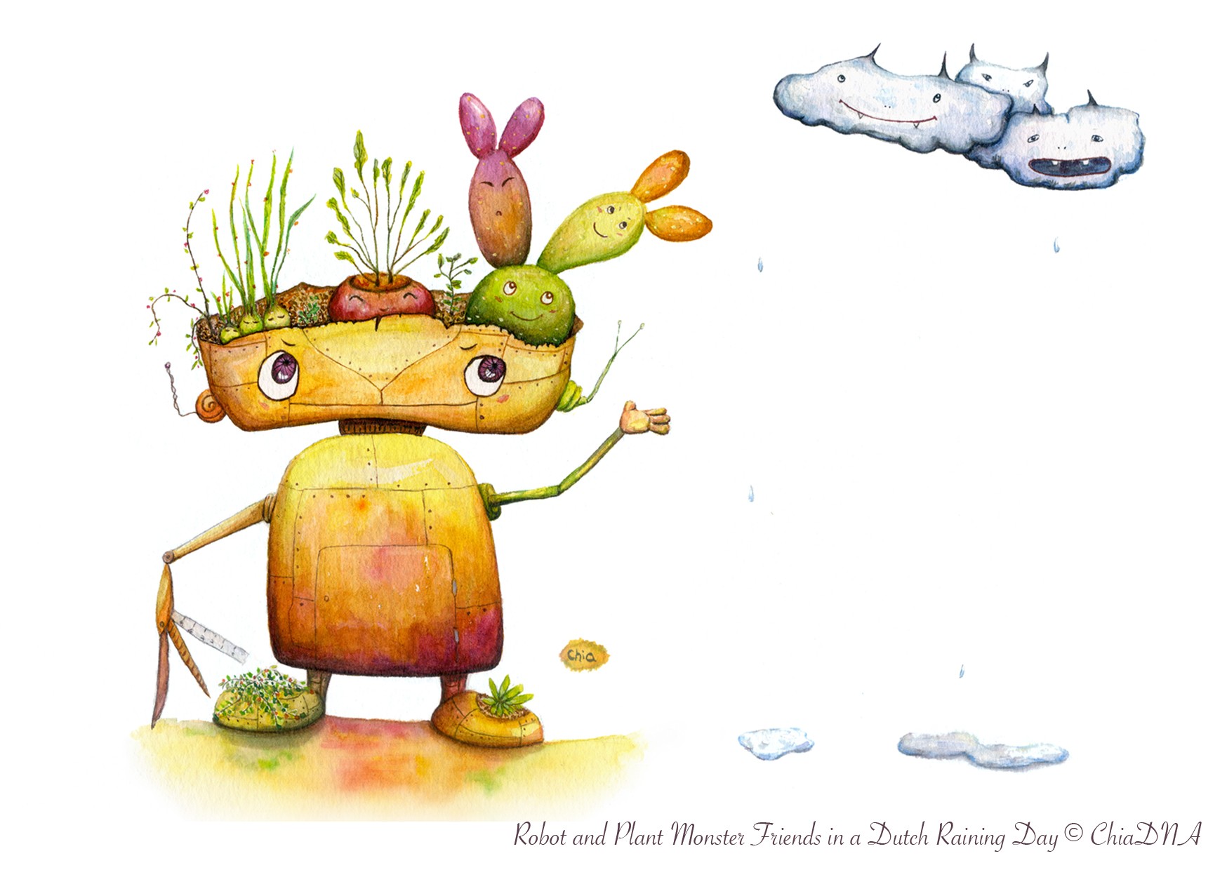 Portraits and Notes of Robots and Monster friends - Chia's IncrediNote 奇異嘉