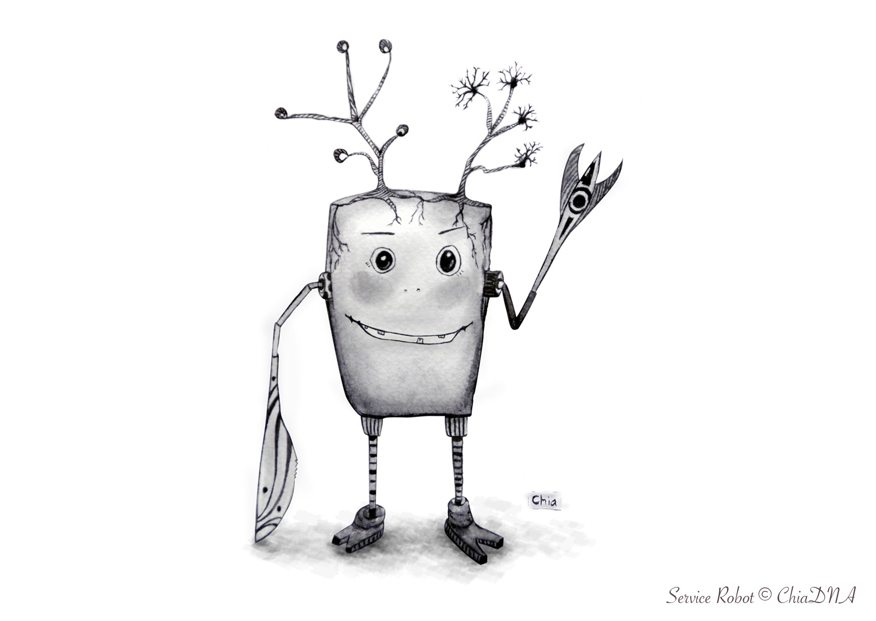 Portraits and Notes of Robots | Chia's IncrediNote 奇異嘉 | Webshop